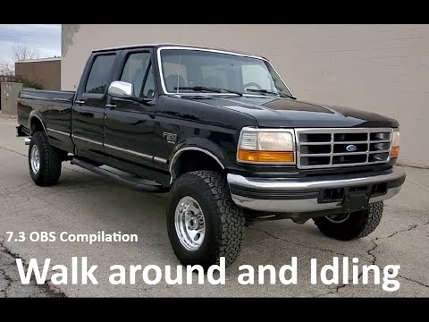 Ford OBS 7.3 compilation - Walk arounds and idling goodness - YouTube