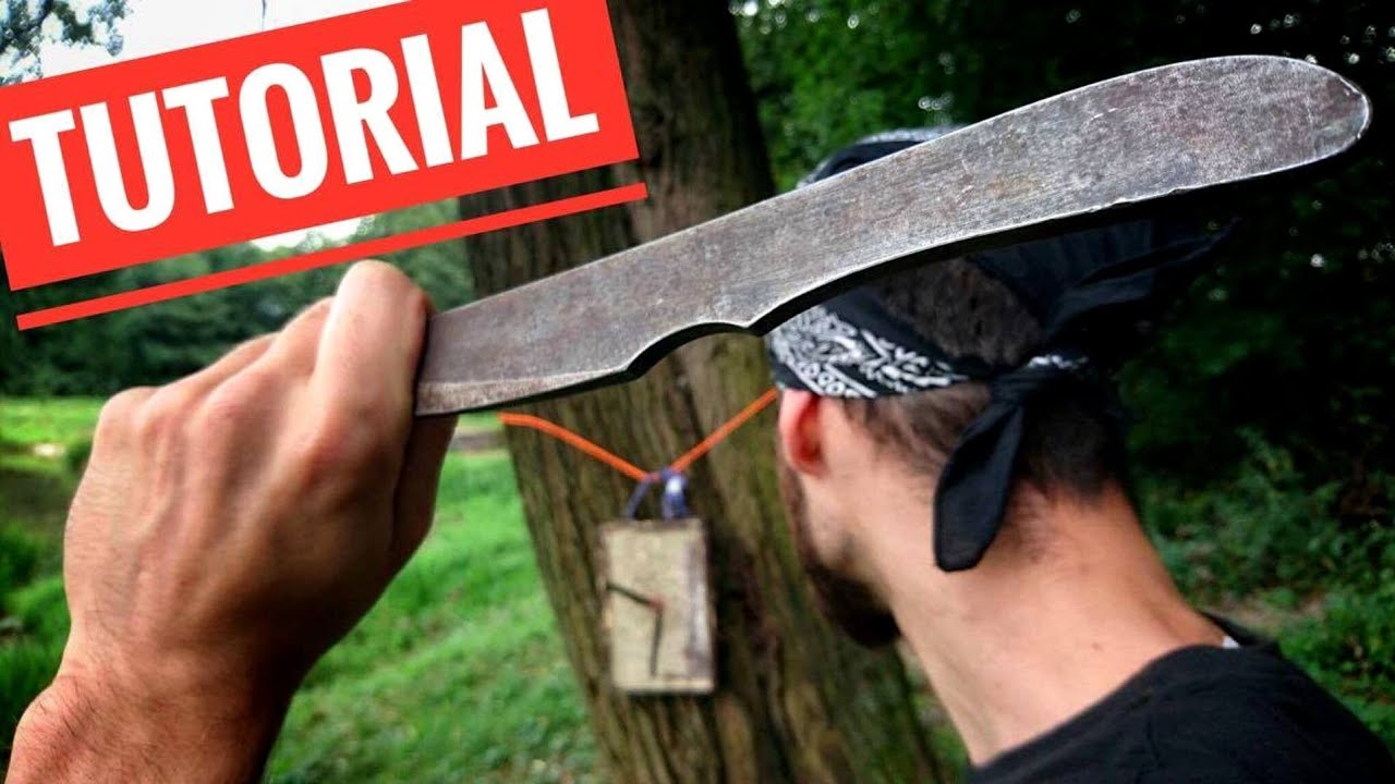 NO-SPIN Knife Throwing Tutorial - YouTube
