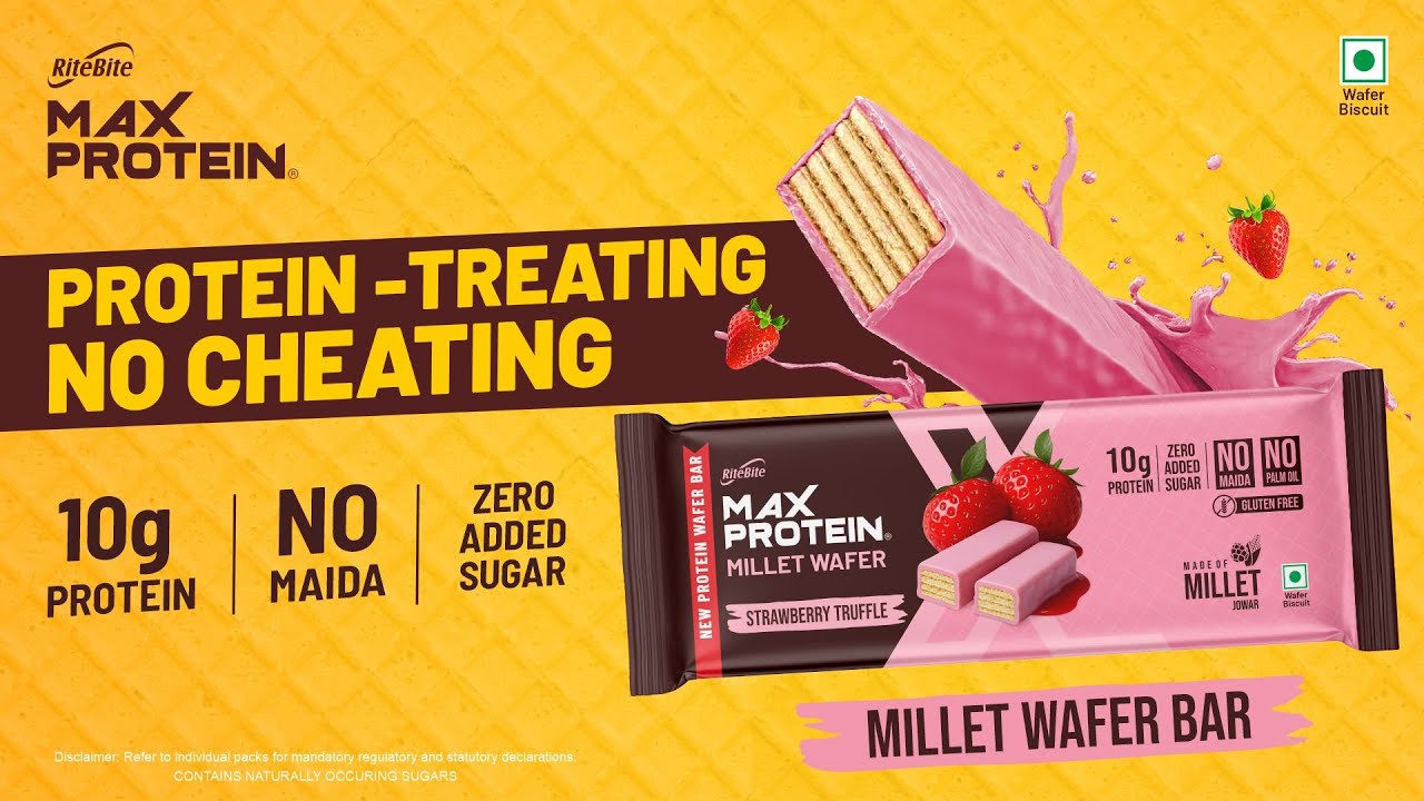 Max Protein Millet Wafer Bar | Protein Treating No Cheating ...