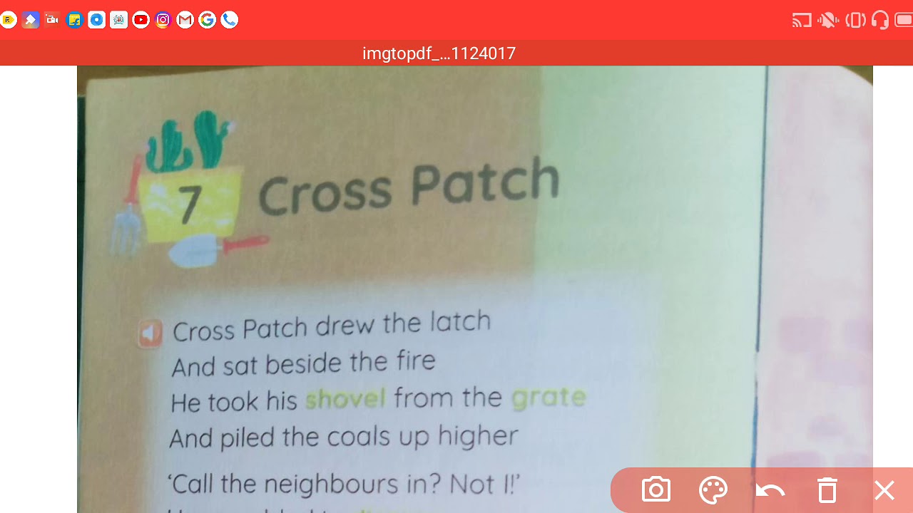 Cross Patch English Literature Reader class 6 - YouTube