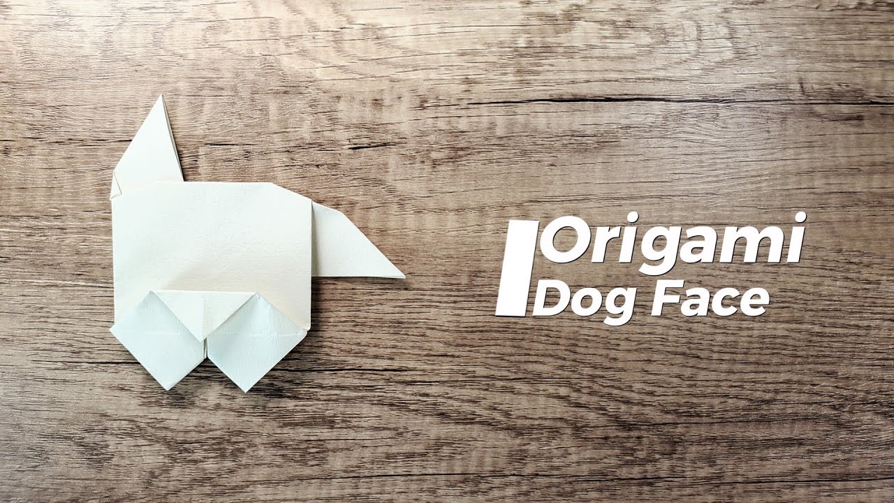 Easy Origami Dog Face w/ Interchangeable Ears - How-To | Step by Step ...