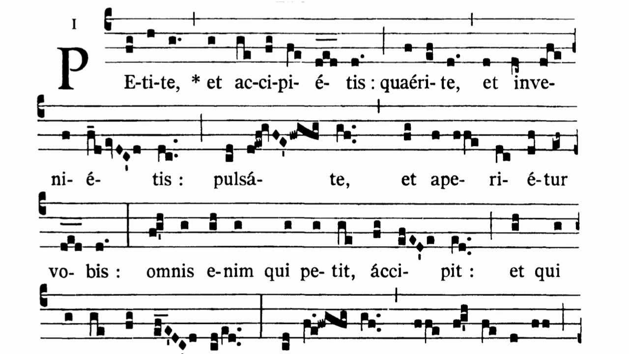 COMMUNION, 17th Sunday Ordinary Time Year C, Gregorian Chant - YouTube