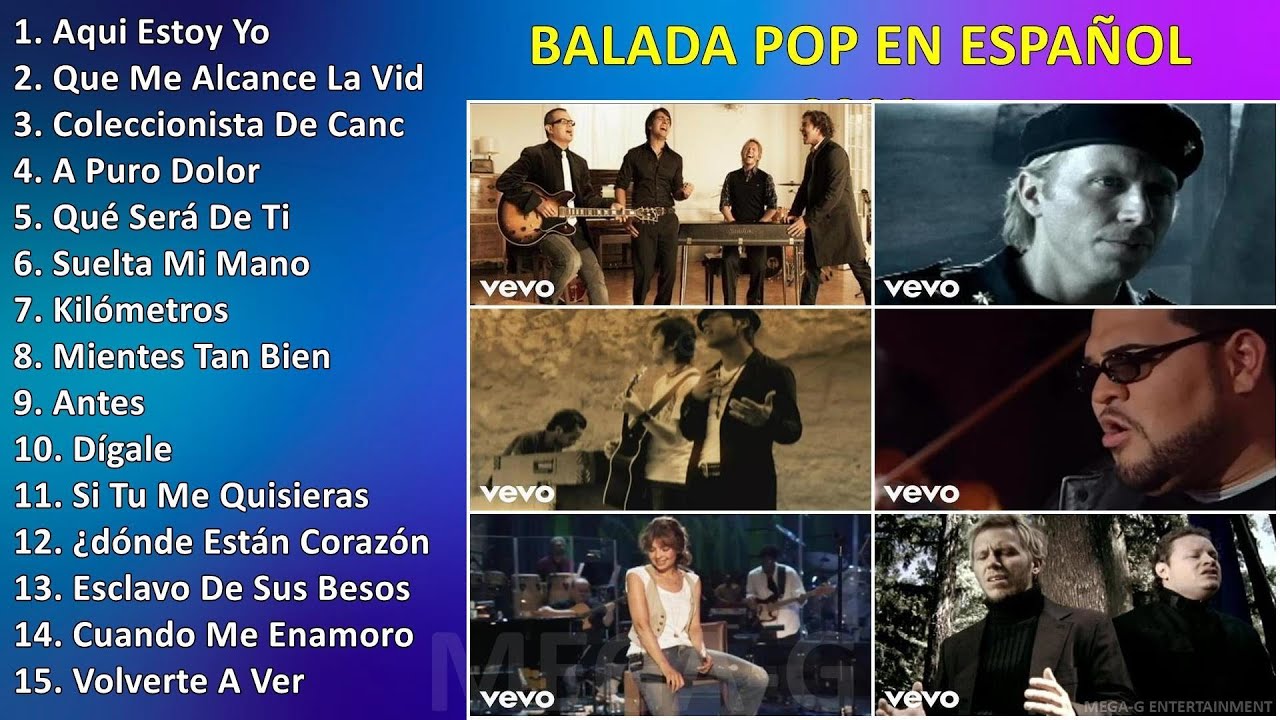 BALADA POP EN ESPAÑOL 2000 ~ Maiores Sucessos - YouTube