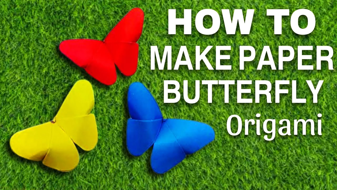 How to Make Paper Butterfly Origami | Paper Butterfly | Paper Craft ...