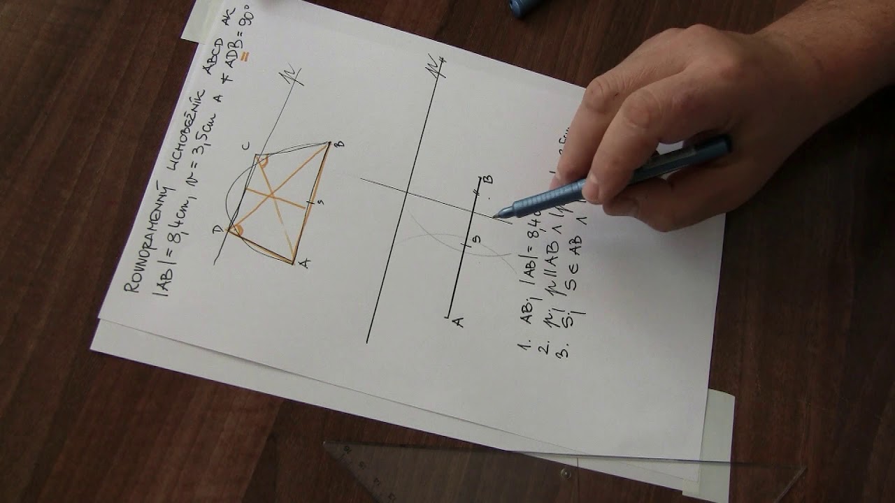 8.roč. - Lichobežník konštrukcia 3 - YouTube