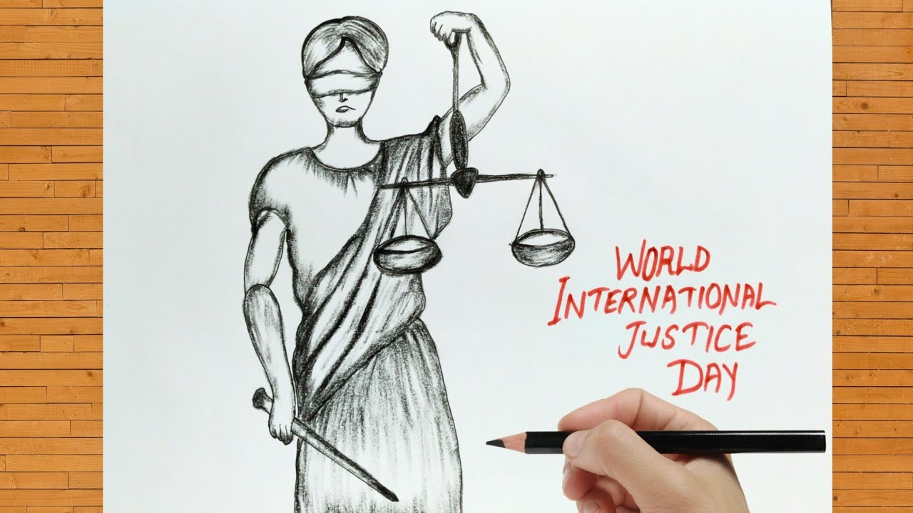 World Day For International Justice Drawing || International Justice ...