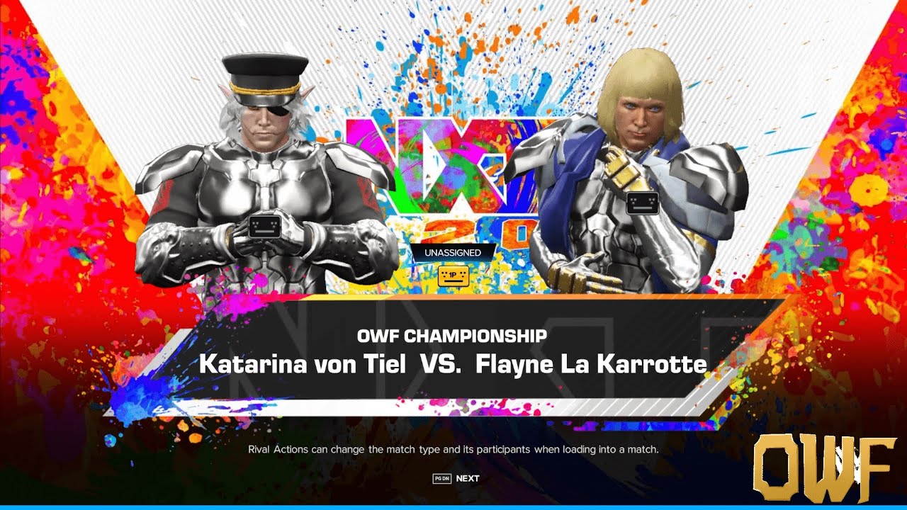 OWF TITLE MATCH - FLAYNE LA KARROTTE vs KATARINA VON TIEL - YouTube