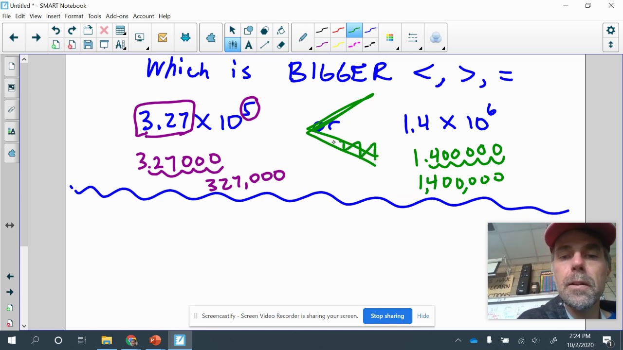comparing scientific notation - YouTube