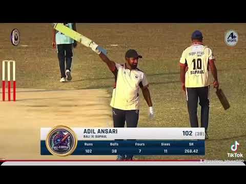 Aadil ansari hits 102 runs in 38 balls in Asr cup India-| - YouTube