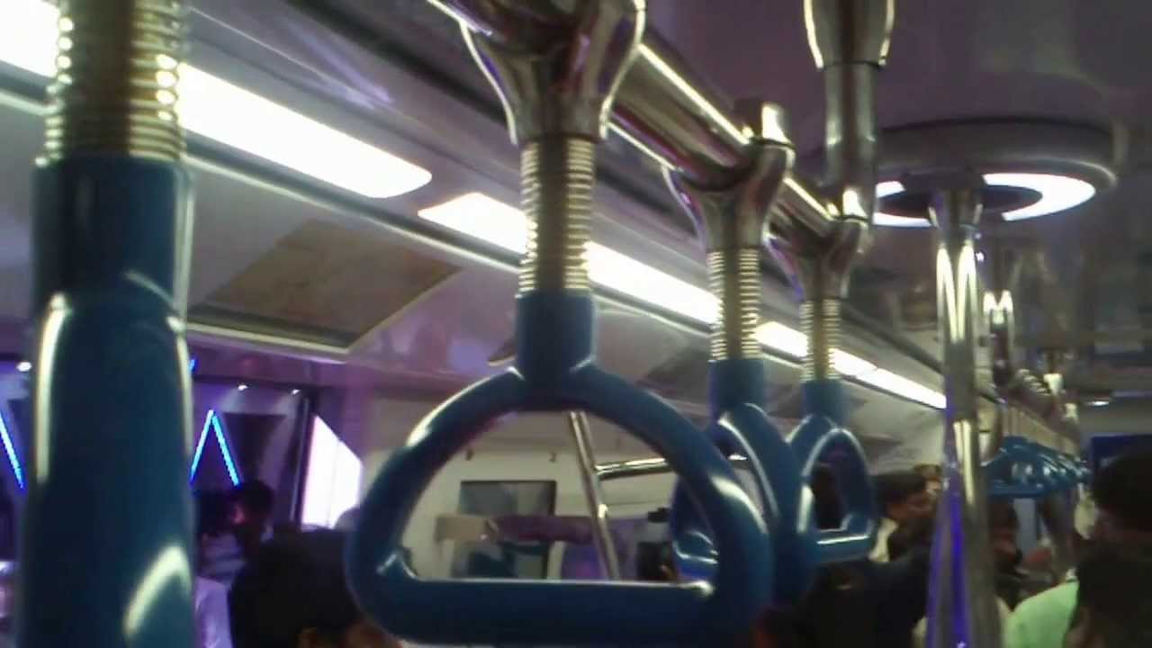 Hyderabad Metro Rail Inside Seats - YouTube
