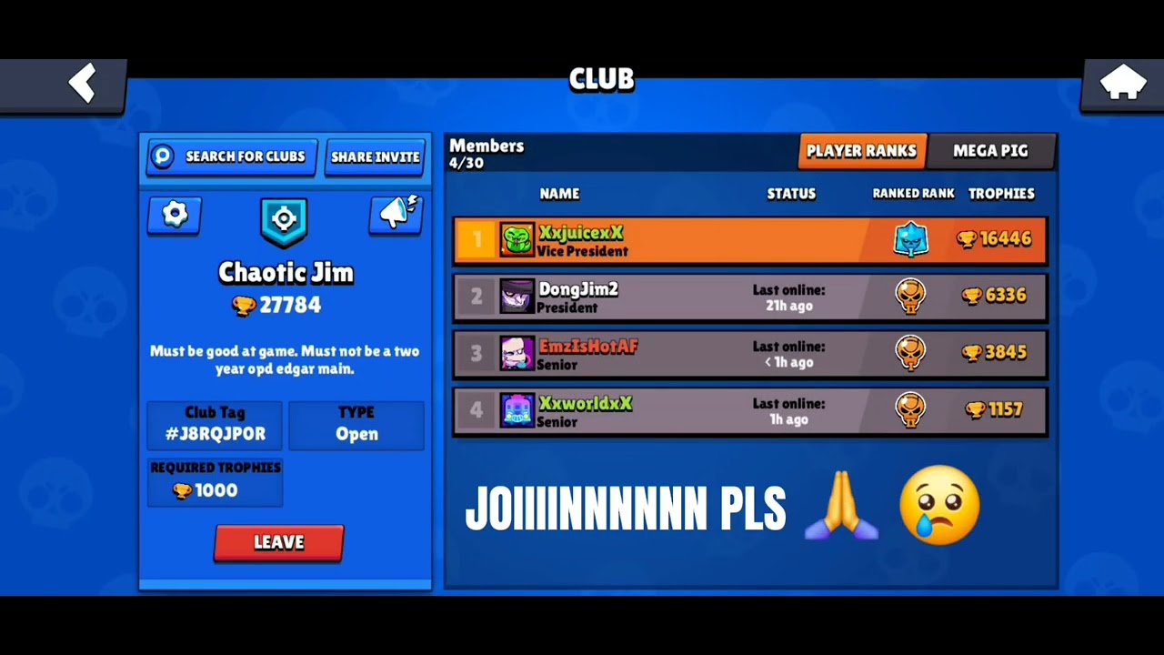 Our club needs members #brawlstars #bs #club #join - YouTube