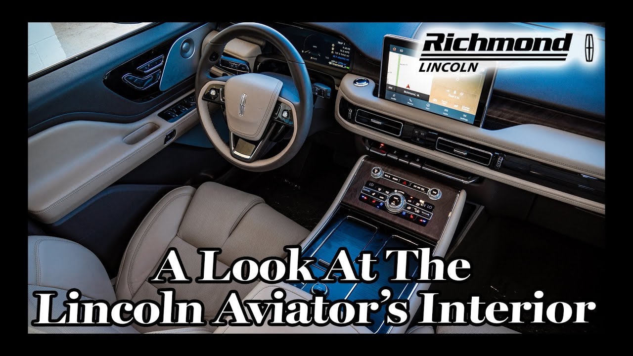 Lincoln Aviator Interior & First-Hand Drive - YouTube