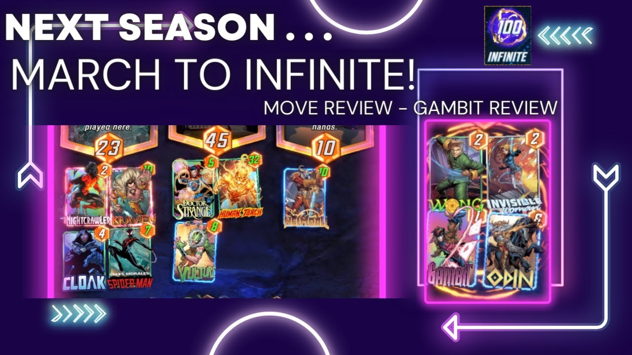 MARVEL SNAP: Move, Gambit, & MARCH TO INFINITE! - YouTube