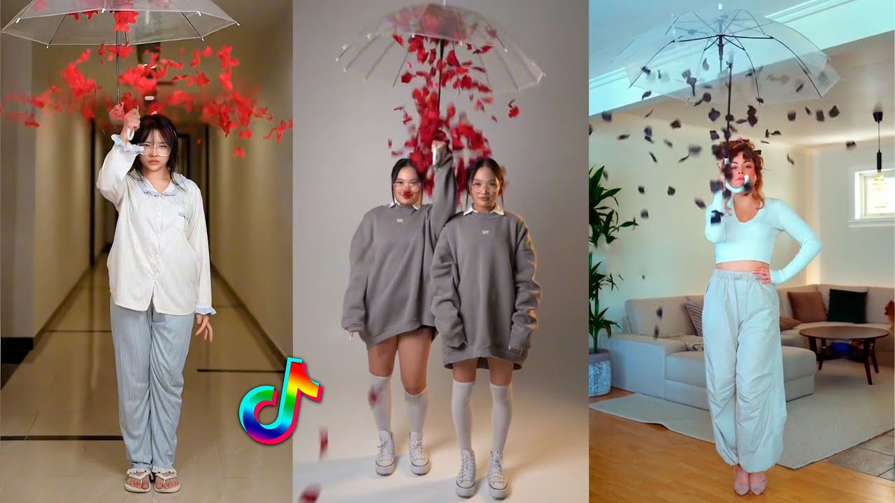 Umbrella Transition TikTok Challenge - Ashley Look At Me Compilation ...