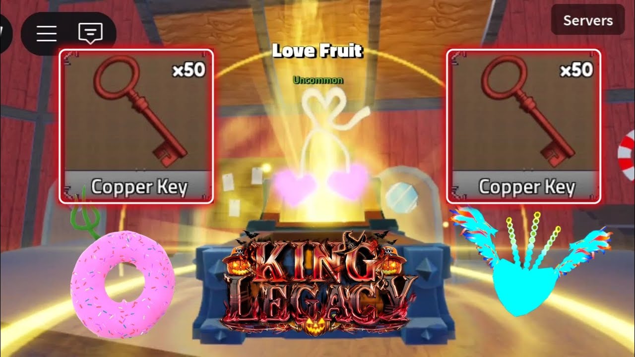 100 Copper Keys in King Legacy What Will I Get? - YouTube