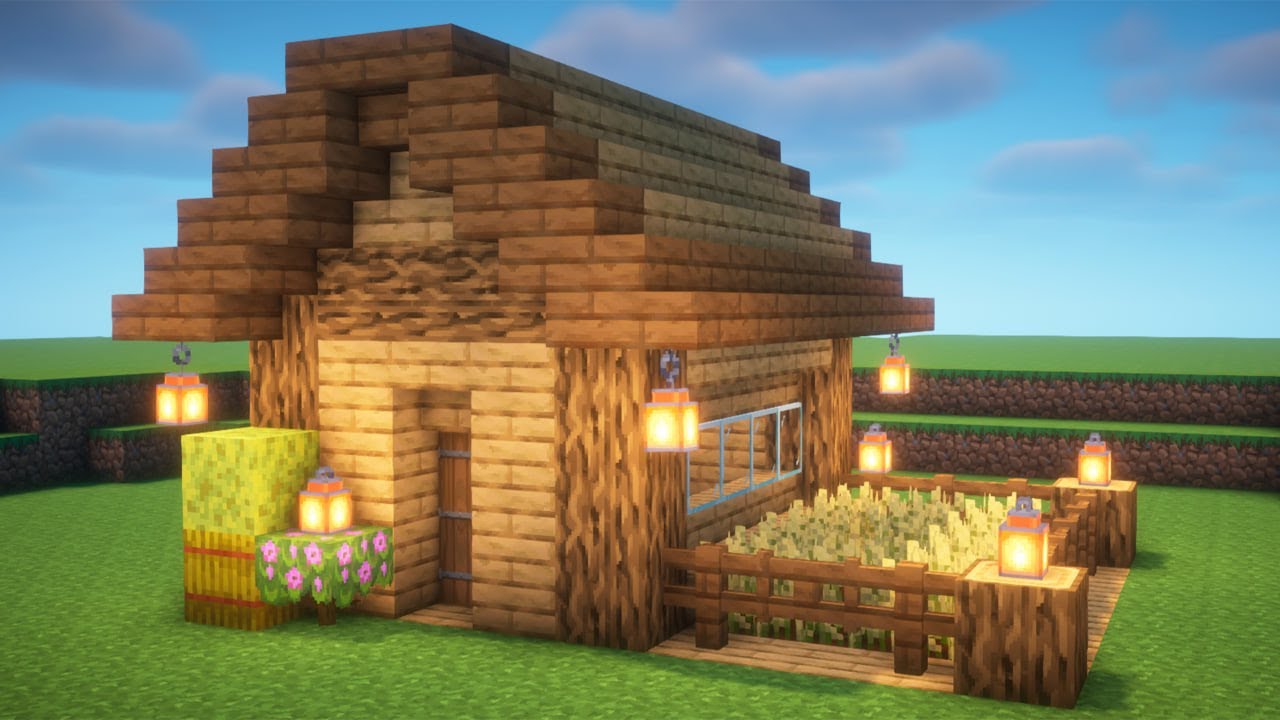 🛠Minecraft EASY* Starter Survival Base Tutorial🛠 - YouTube