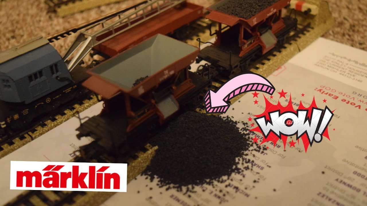 HO Scale Marklin Hopper Coal Unloading - YouTube