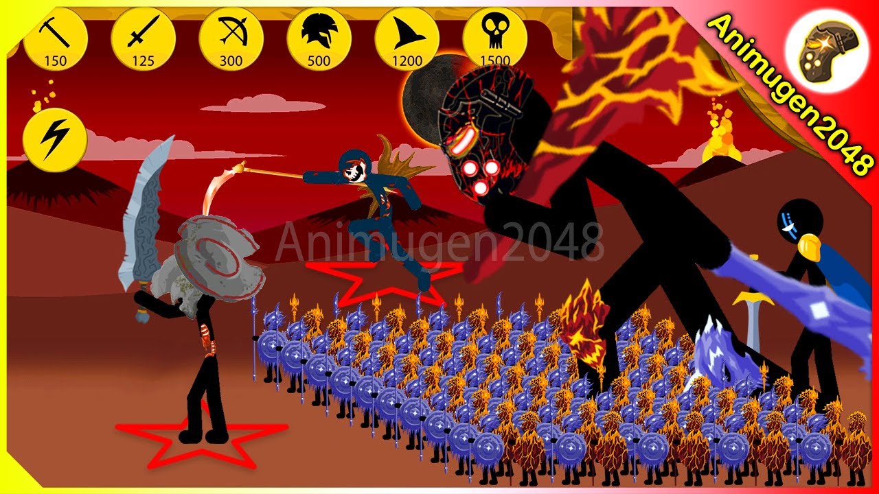 XIPHOS HERO vs DARK GRIFFON FUSION SKILL LAVA, FROZEN | Stick War ...