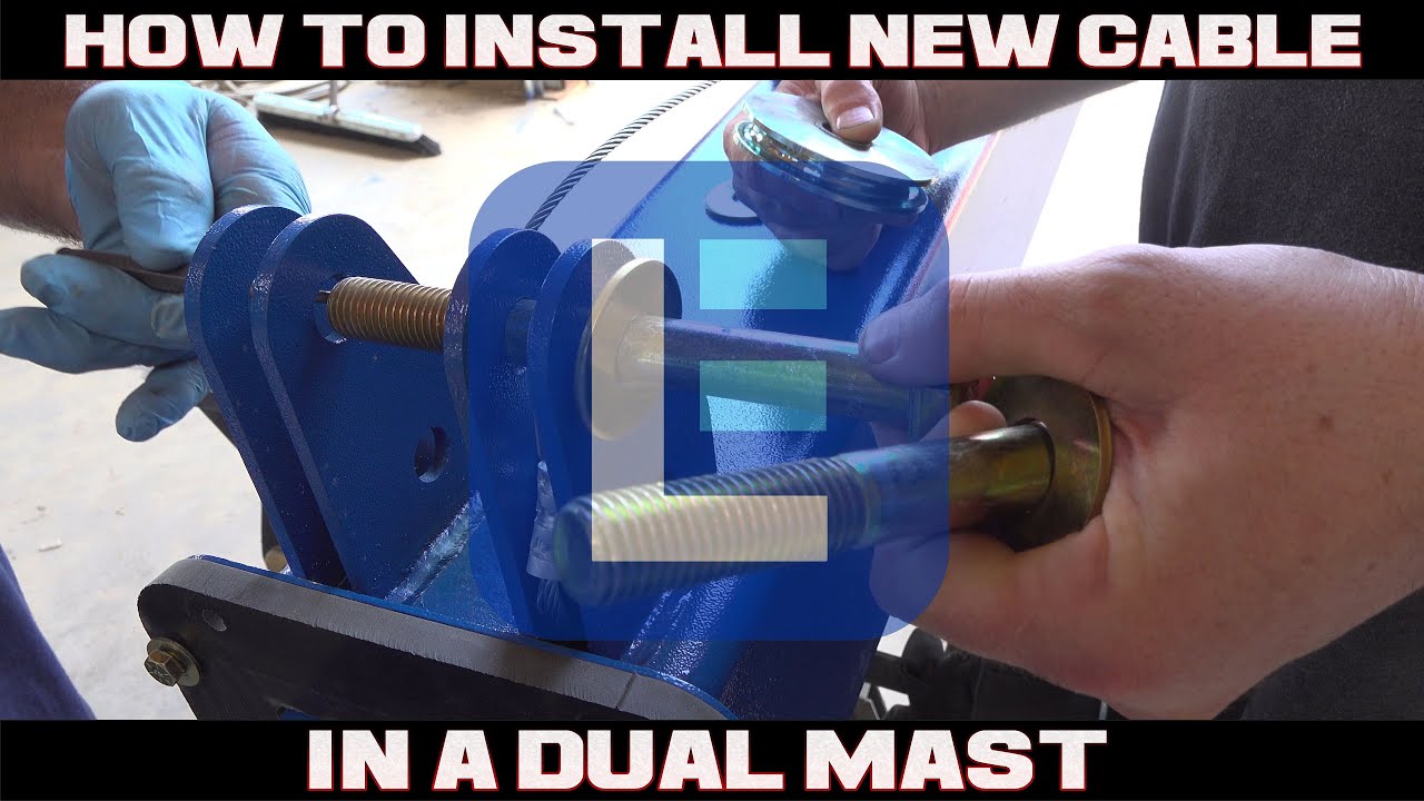 How to Install New Cable in a Dual Mast - YouTube