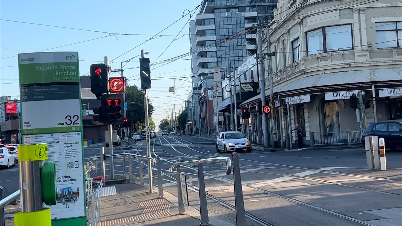 MELBOURNE Tram Trip Route 59 MOONEE PONDS - FLINDERS ST Pt 1 2023 4K ...