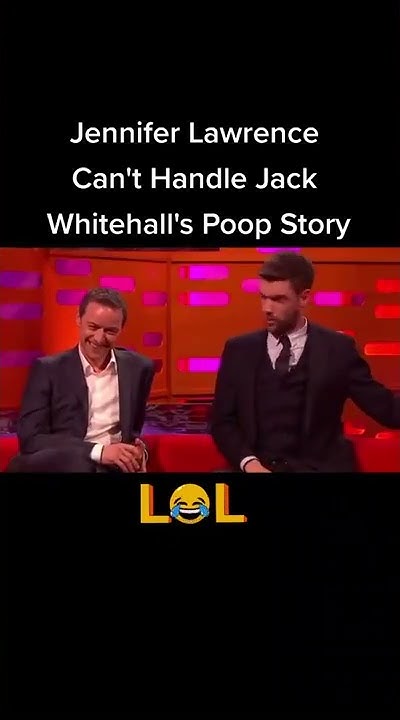 Jennifer Lawrence can't handle Jack Whitehall poop story - YouTube