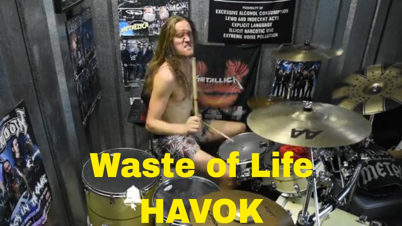 Waste of Life | Havok - Drum Cover - YouTube