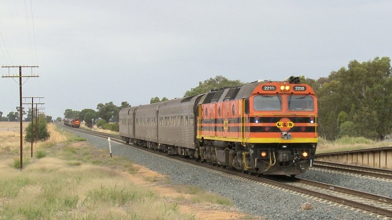 GWA 22 Class Locomotive with the AK Track Test Cars - PoathTV ...
