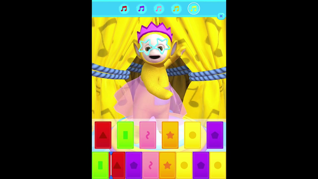 Teletubbies Laa Laa's Dancing Game App 💛 Secret Dance, Ball, Present ...