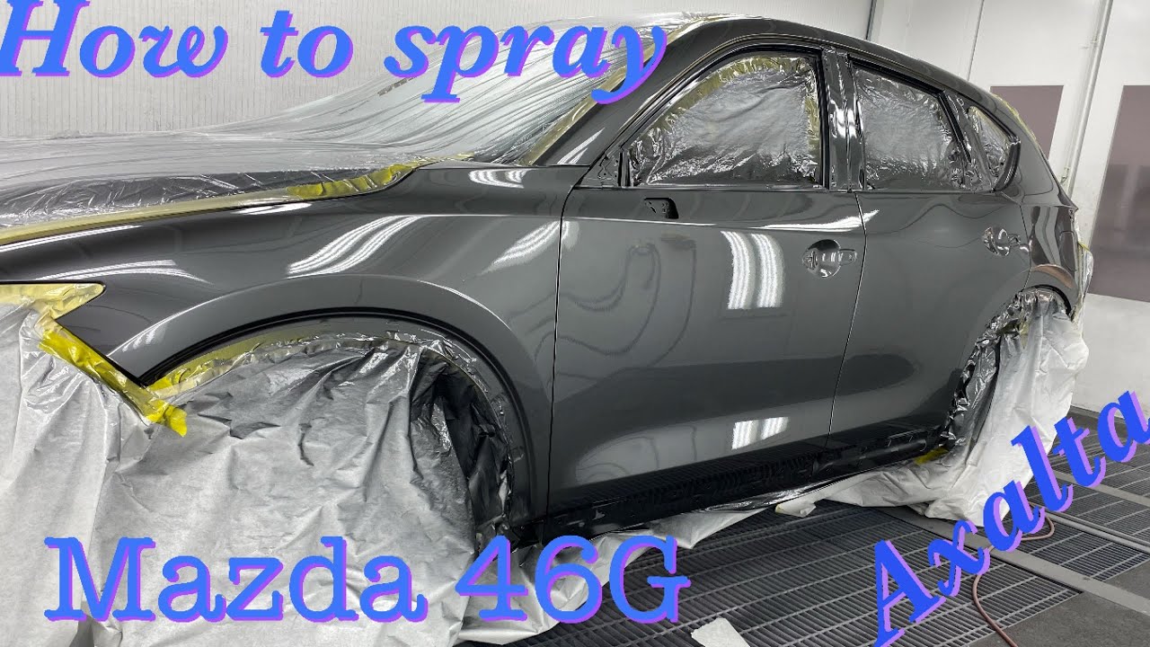 How To Spray Mazda 46G Machine Gray - YouTube