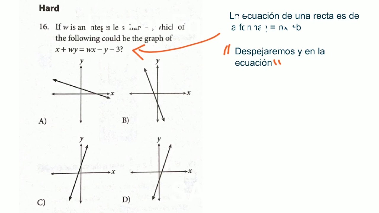Linear Equations/SAT - YouTube