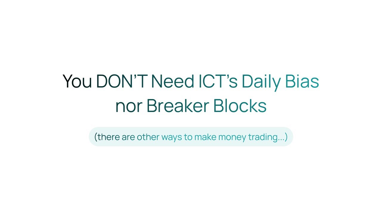 Use THESE concepts to make 4% CONSISTENTLY instead of ICT's DAILY BIAS ...