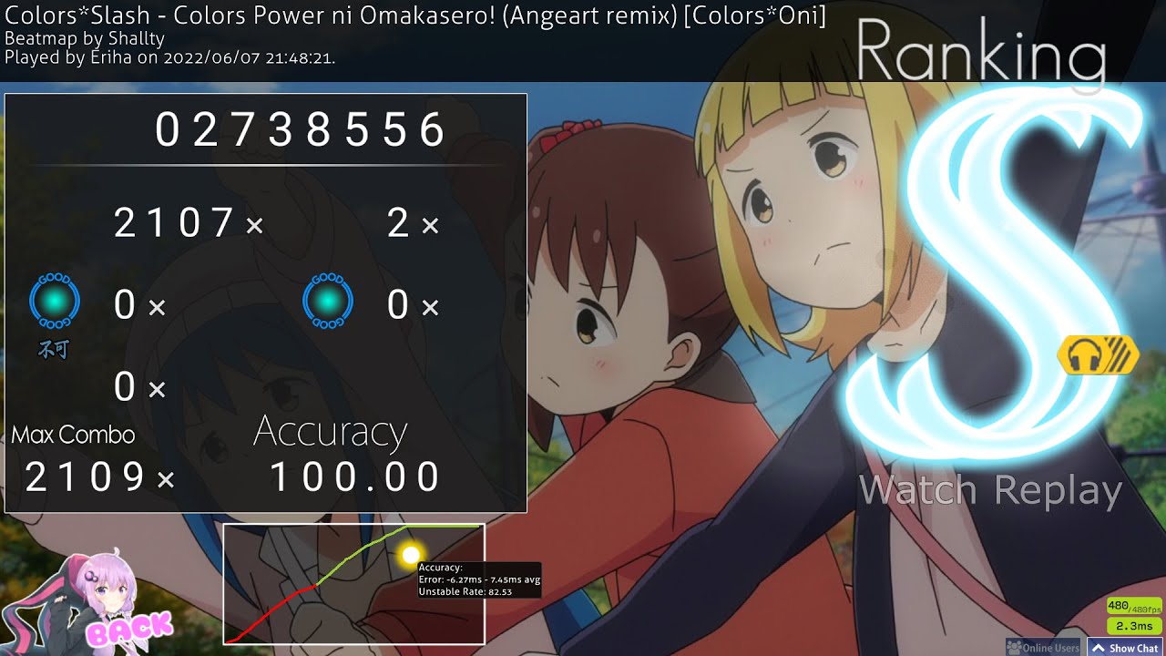 【osu!taiko】 Colors*Slash - Colors Power ni Omakasero! (Angeart remix ...