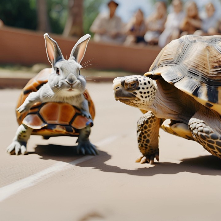 STORY OF RABBIT VS TORTOISE 😅🐢😂# STORY #rabbit #story #funny - YouTube