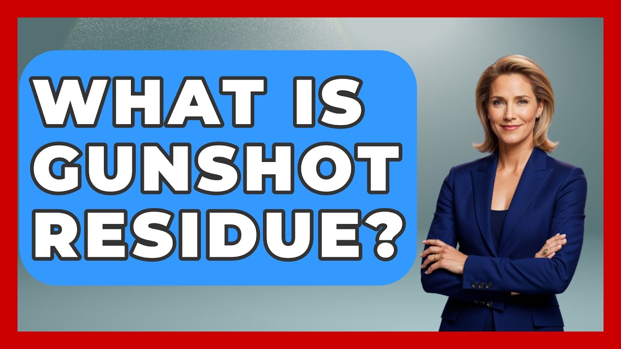 What Is Gunshot Residue? - Law Enforcement Insider - YouTube
