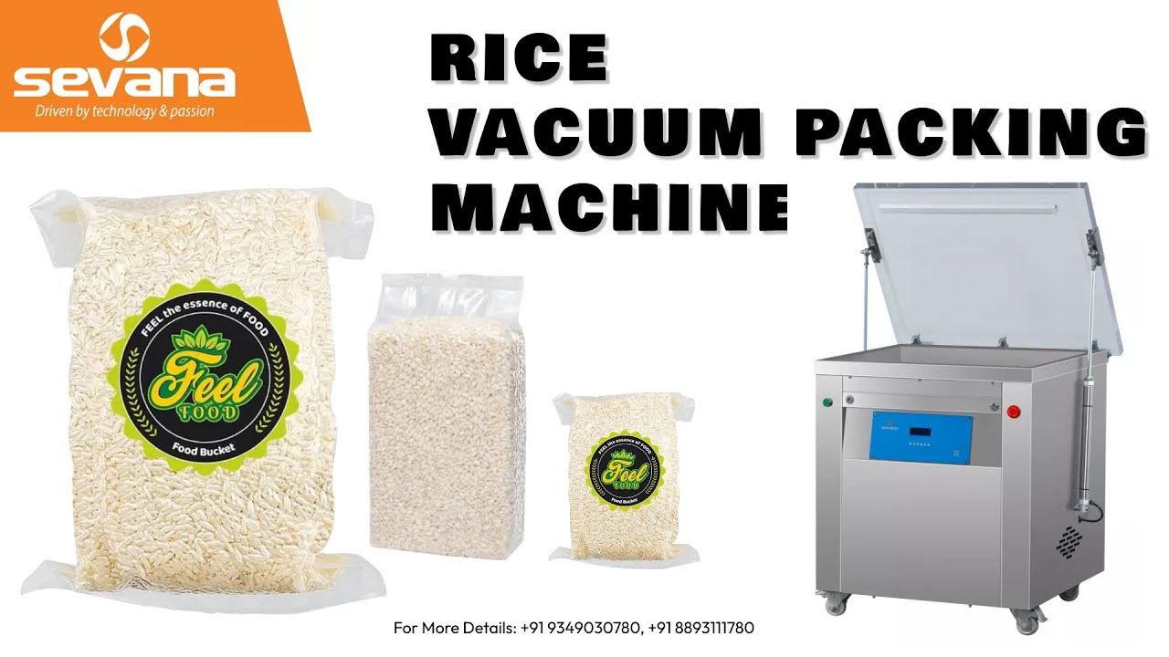 Rice Vacuum Packaging Machine - Sevana - YouTube