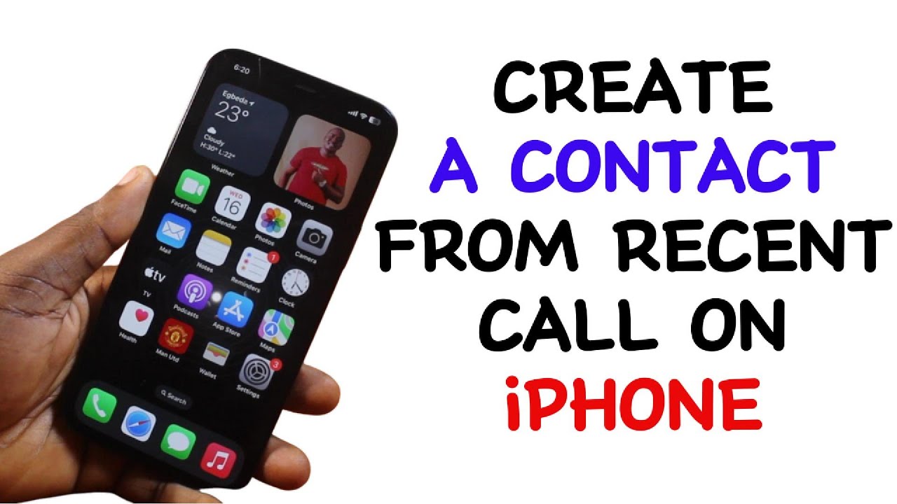 How to Create A Contact From Recent Call on iPhone - YouTube