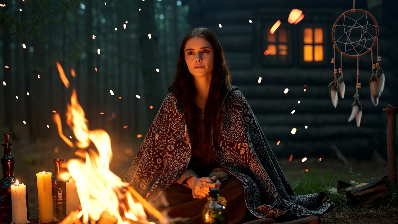 Witch Sleep Meditation Music • Deep Sleep Healing by Firelight in the ...