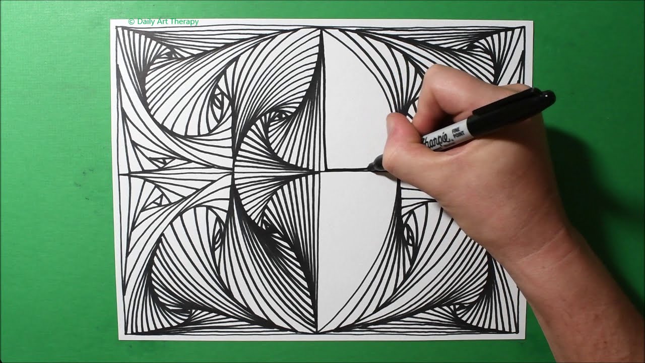 Daily Line Illusion #365 / Effective Line Spacing 3D Pattern ...