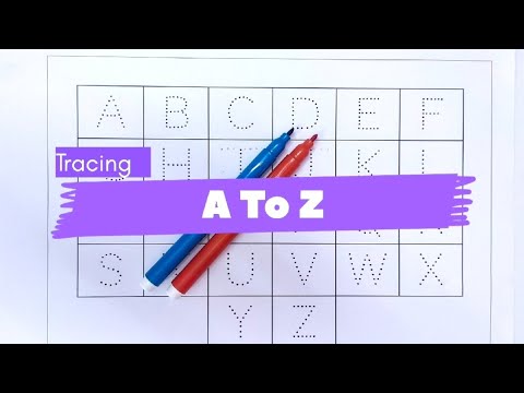 Tracing ABCD Alphabets Letters | Capital Letters A - Z | Uppercase ...