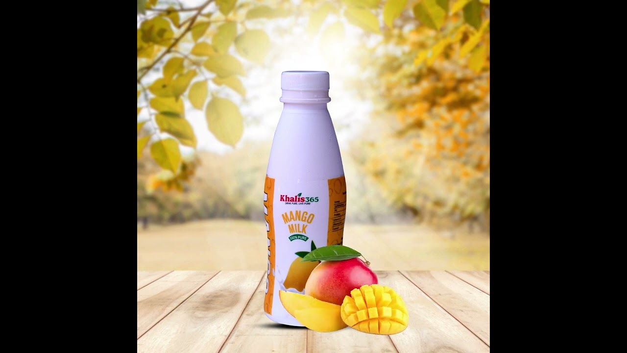 Mango Milk | Mango Flavored Milk | Khalis365 | Dairy Products - YouTube