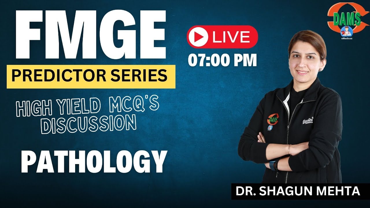FMGE Predictor series || Pathology by Dr. Shagun Mehta - YouTube