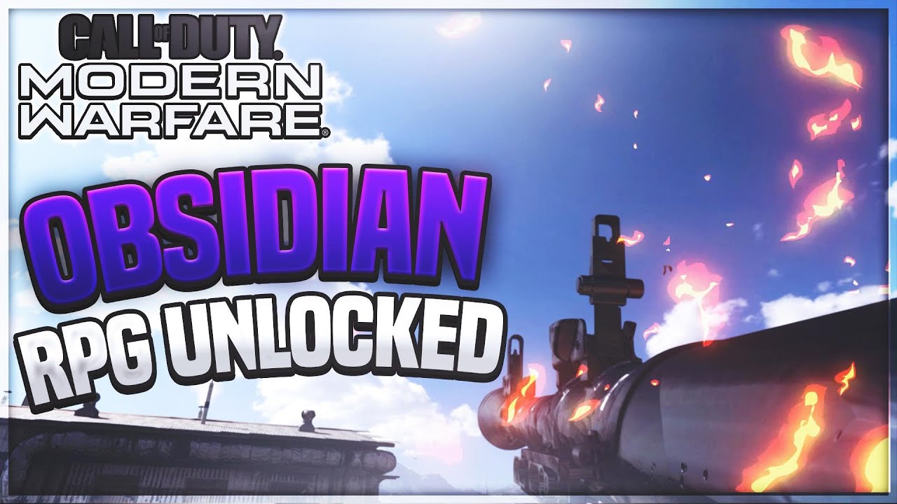 UNLOCKING OBSIDIAN ON MY RPG AND IT LOOKS.. - (Call Of Duty Modern ...