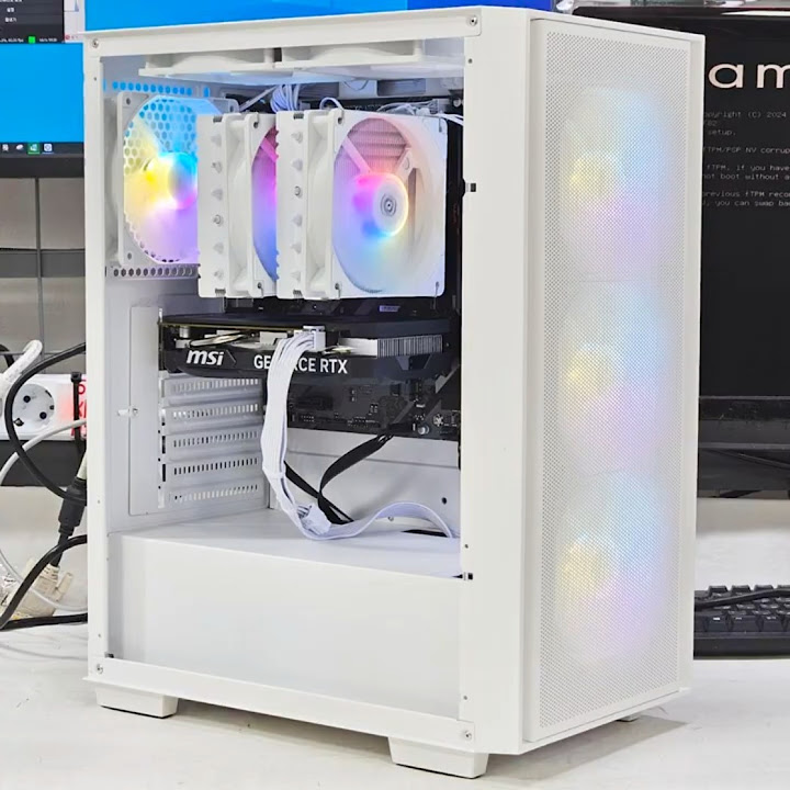 150만원💵화이트 게이밍 Pc 조립☁️화이트컴퓨터 화이트구성 컴퓨터조립pc조립 컴퓨터선정리 컴퓨터견적 Rgb게이밍pc 커스텀pc 게이밍컴퓨터 조립컴퓨터