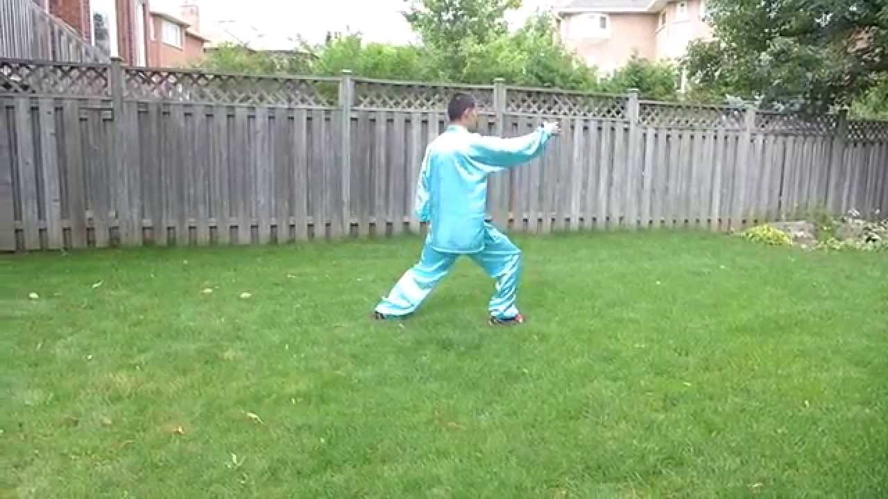 Traditional Yang Style Tai Chi 26 forms Front View - YouTube