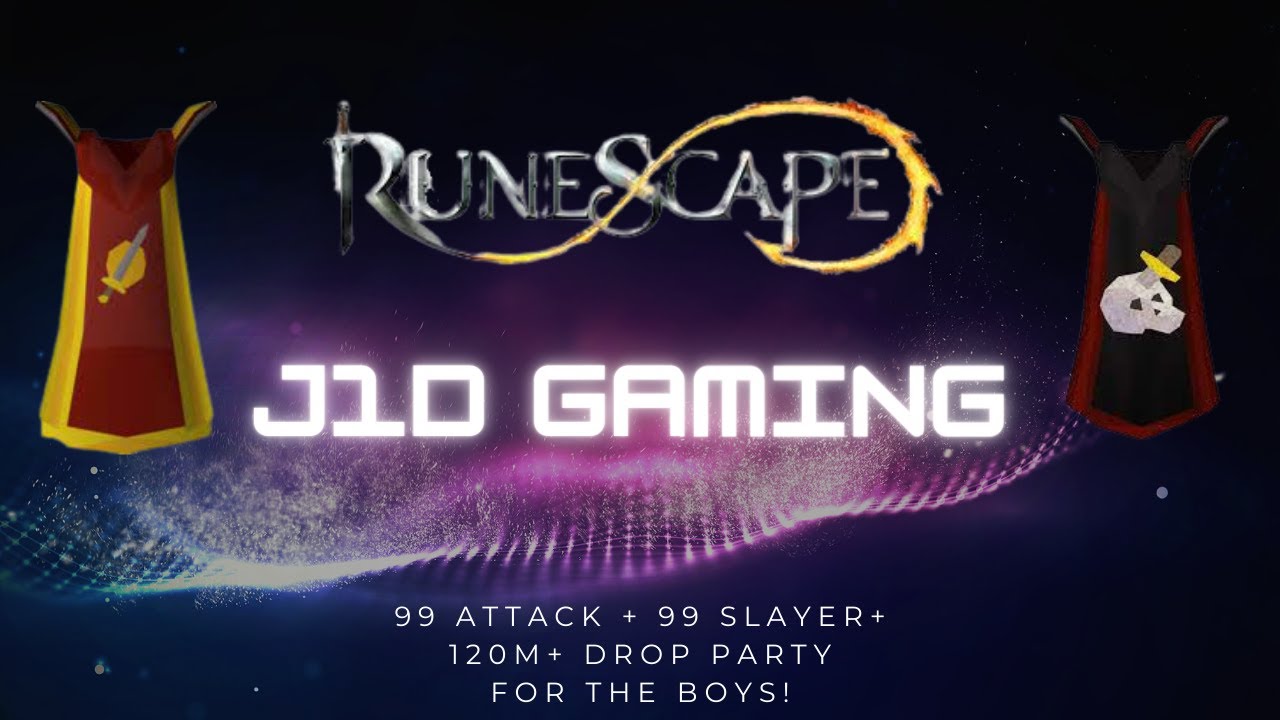 OSRS: 120m drop party celebration!! Johno1ofDOOM gets 99 attack and EL ...