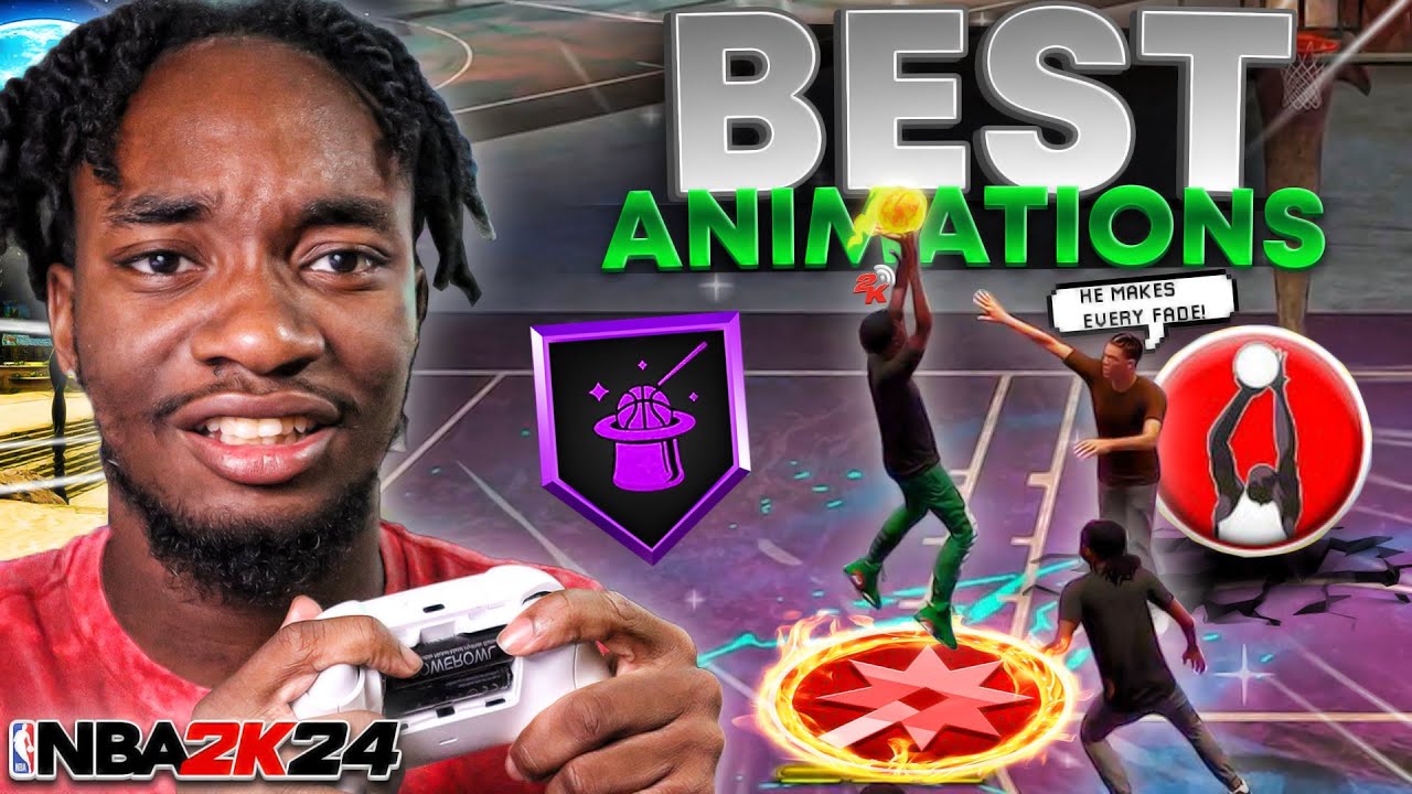 THE BEST SHOT CREATOR ANIMATIONS ON NBA 2K24! MOST BROKEN DRIBBLE PULL ...