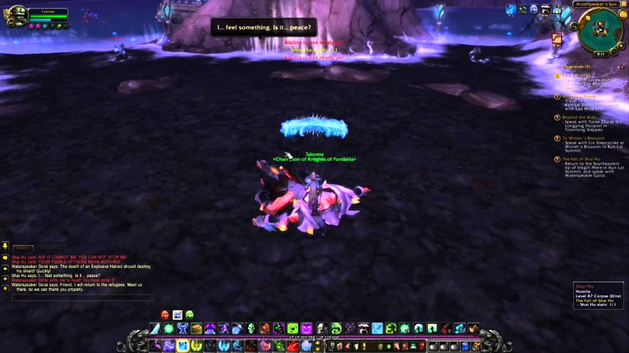 World of Warcraft - My First Level 90 (Night Elf Death Knight) - YouTube