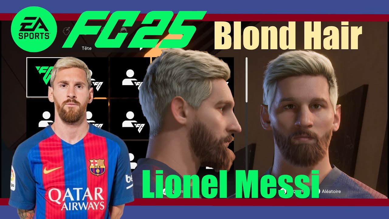 EA FC 25 - Create Lionel Messi Blond Hair (Face Creation) - YouTube