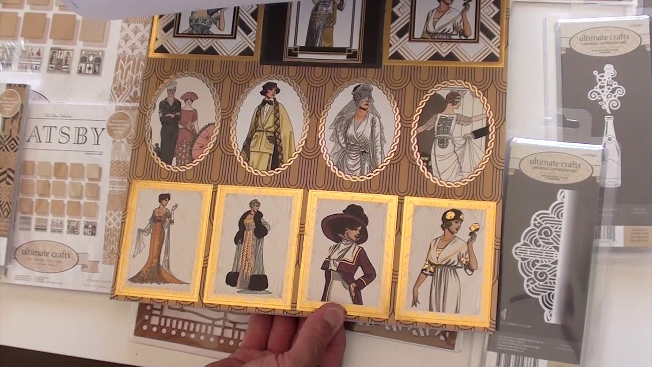 NEW Ritz Collection scrapbooking paper by Ultimate Crafts Gatsby style ...