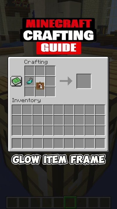 How To Craft A Glow Item Frame In Minecraft 1.20 #minecraft # ...